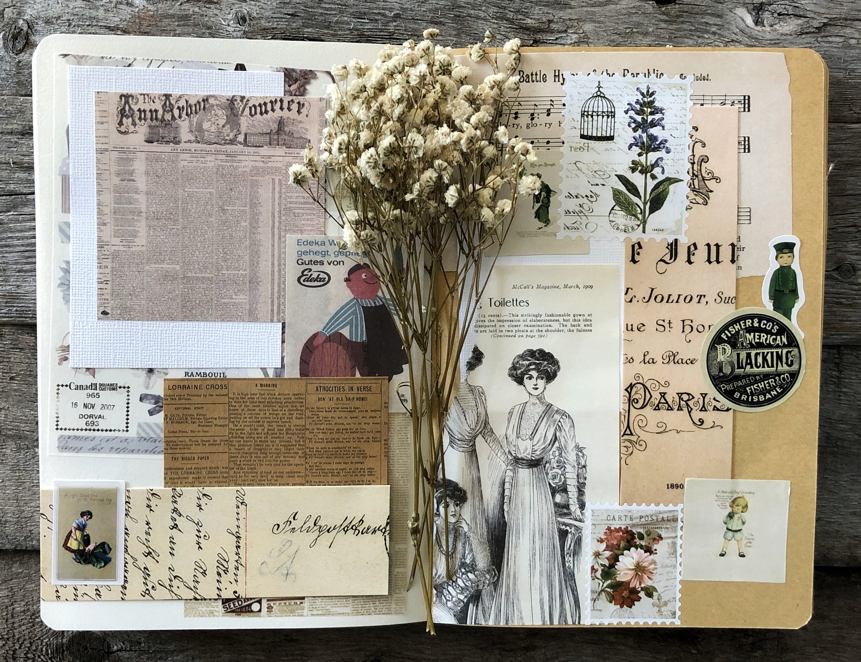 Vintage 50 Pc. Scrapbook/journal Package - Etsy