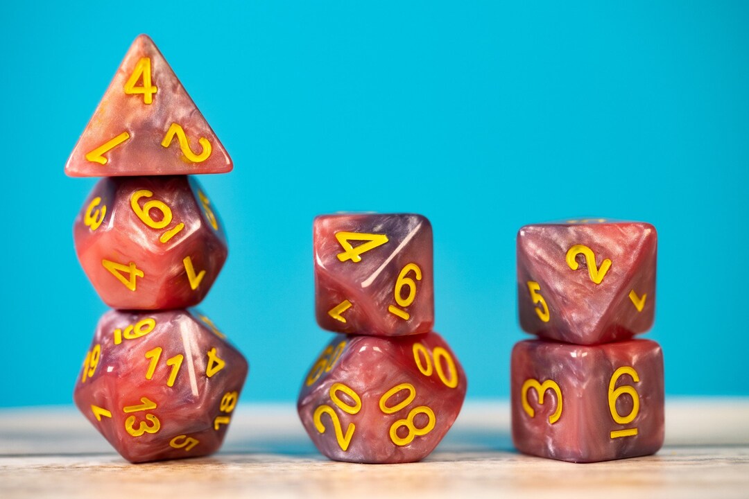 Handsome Wizard Dice Set Polyhedral RPG Dice Dungeons and - Etsy