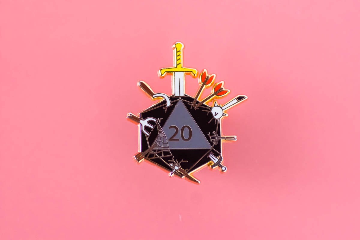 Fighter Class Hard Enamel Pin Dungeons and Dragons D20 - Etsy