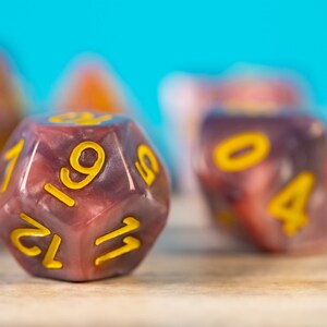 Handsome Wizard Dice Set Polyhedral RPG Dice Dungeons and - Etsy