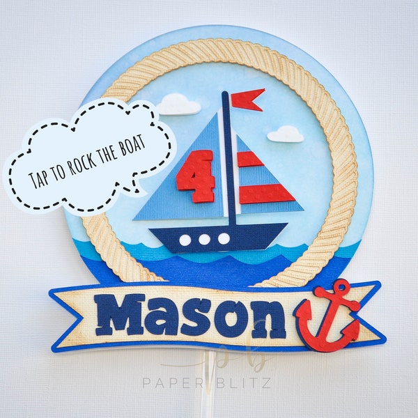 Nautical Cake Topper - Etsy