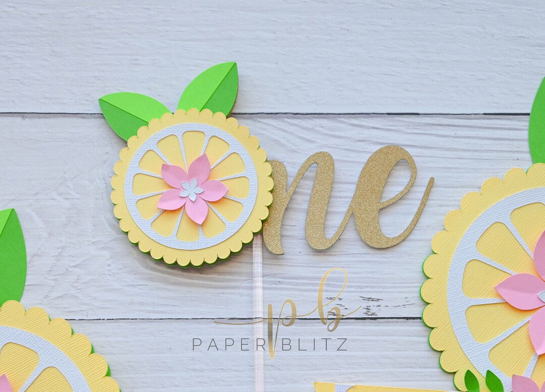Sweet Lemon Cake Topper, Lemon Theme Cake Topper, Lemon Cake Topper ...