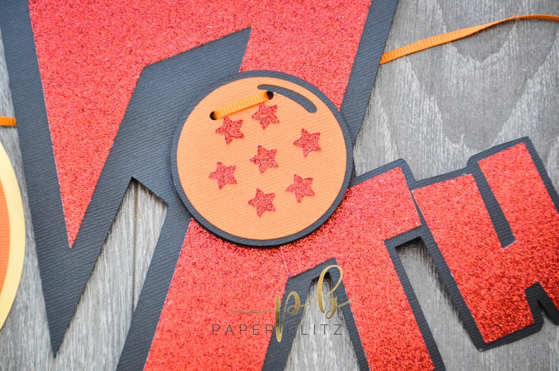 Dragon Ball Z Birthday Banner Dragon Ball Z Party Banner | Etsy