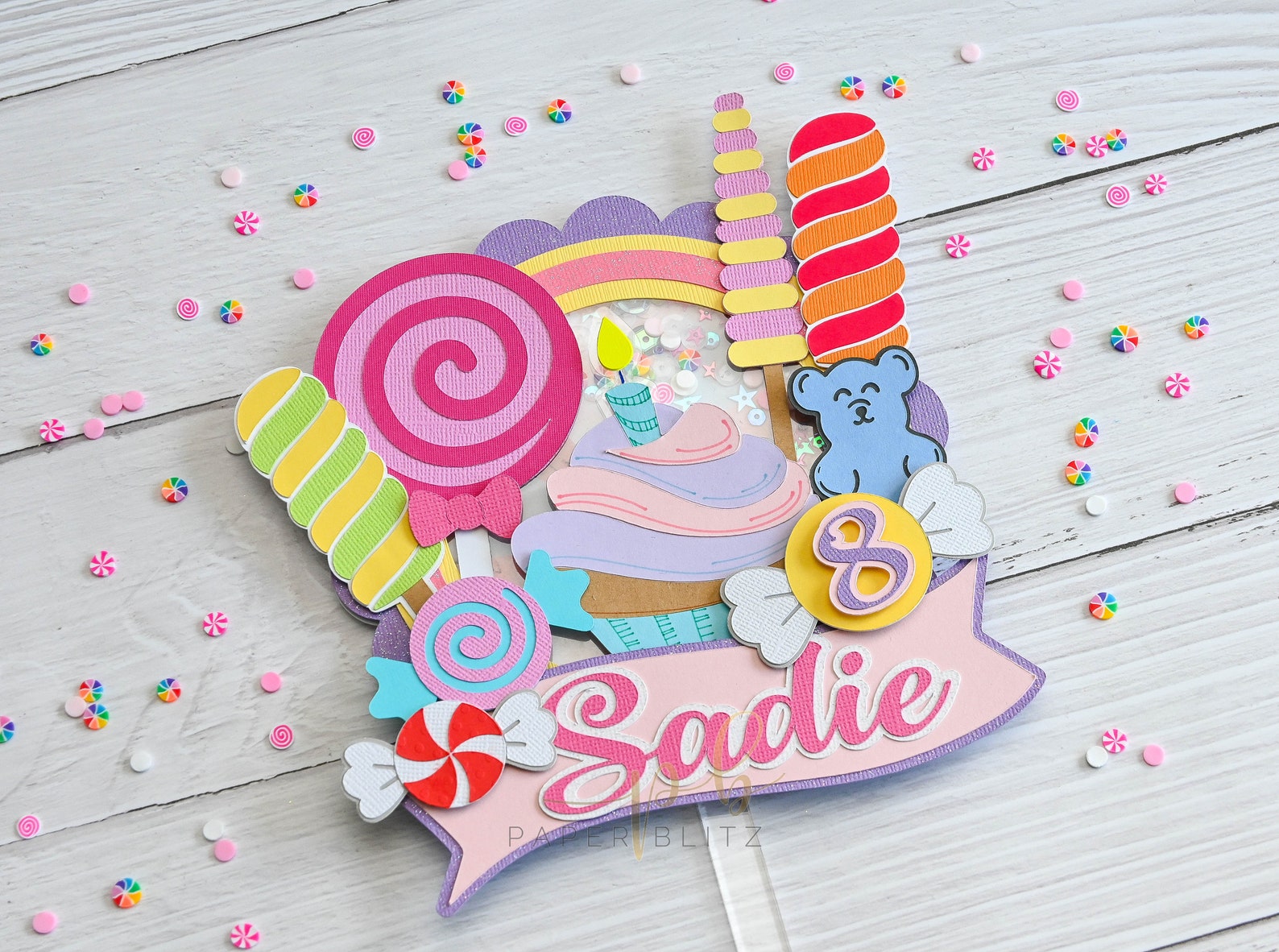 Candyland Theme Cake Topper Candyland Theme Birthday Sweets - Etsy Canada