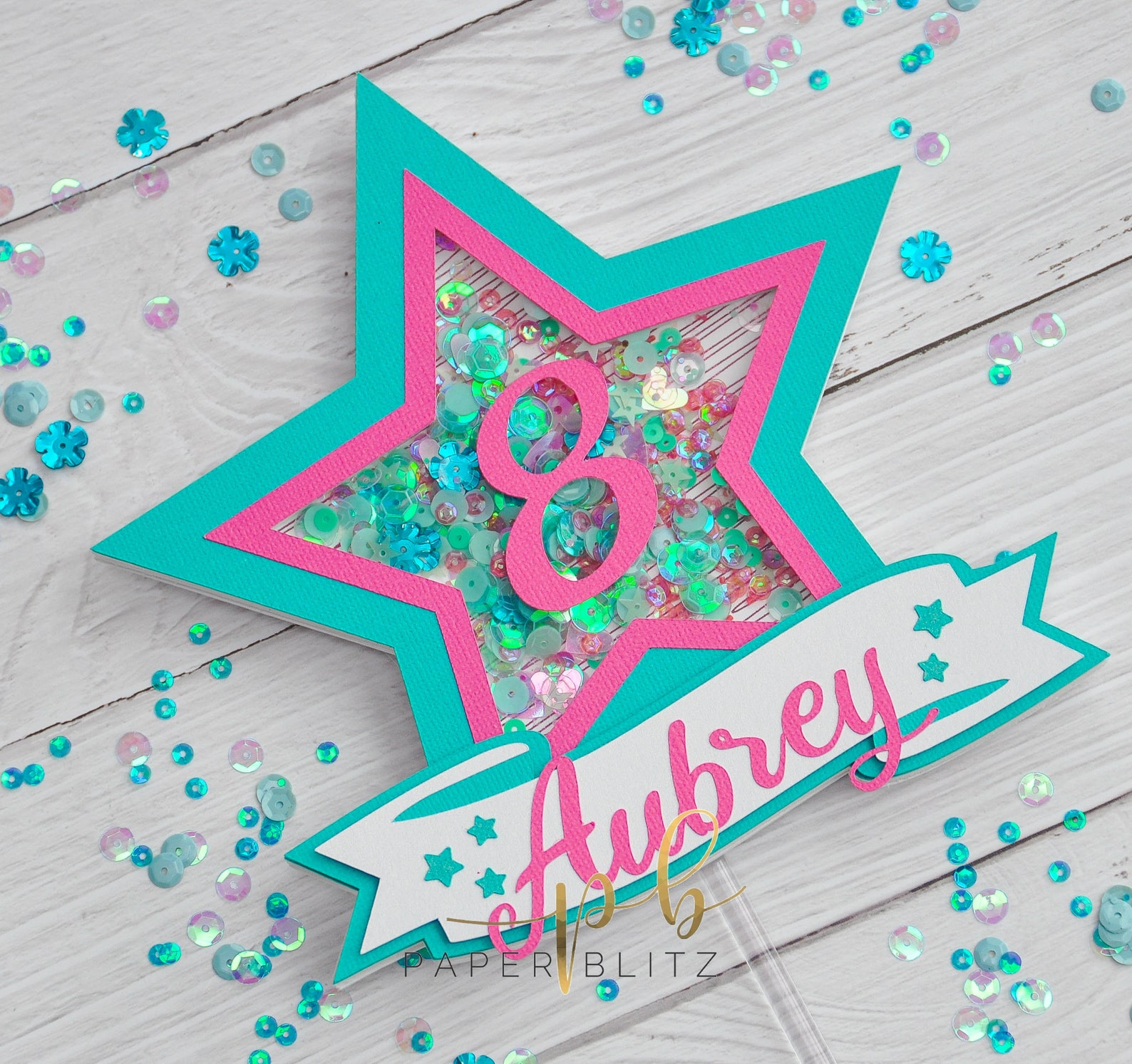 Star Cake Topper, Star Theme Party Decoration, Star Theme Cake Topper ...
