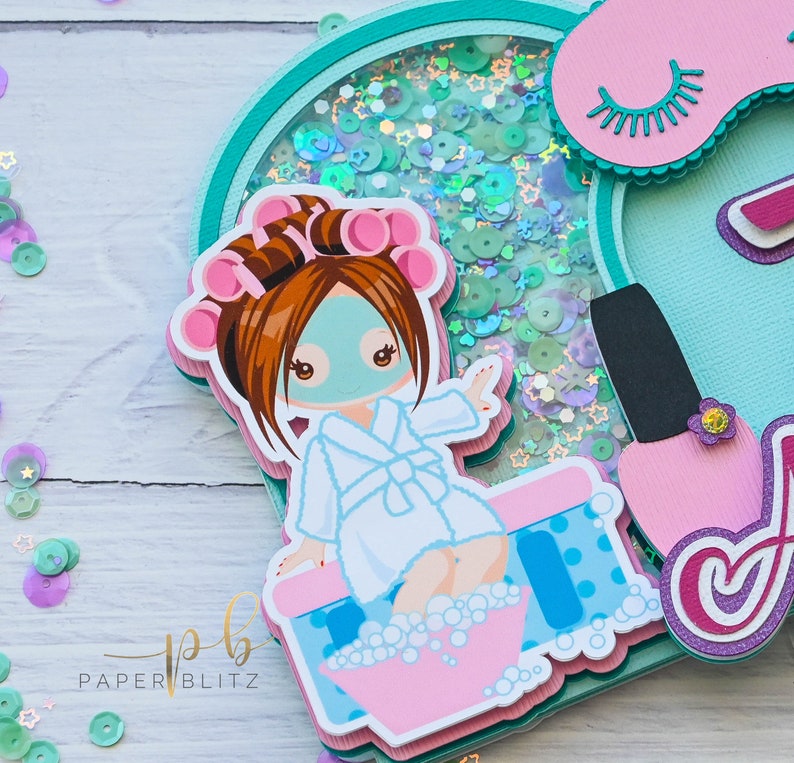 Spa Birthday Party Cake Topper Spa Party Decor Slumber Party - Etsy