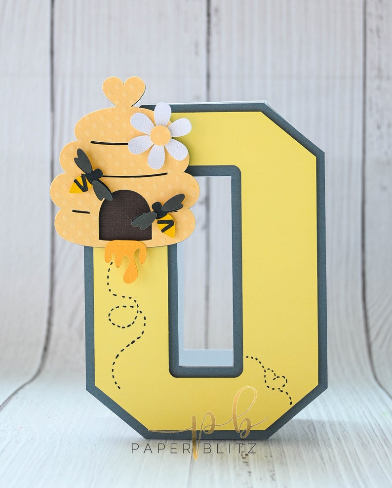 3D Bee Letters Bee Theme Letters Honey Bee Table - Etsy