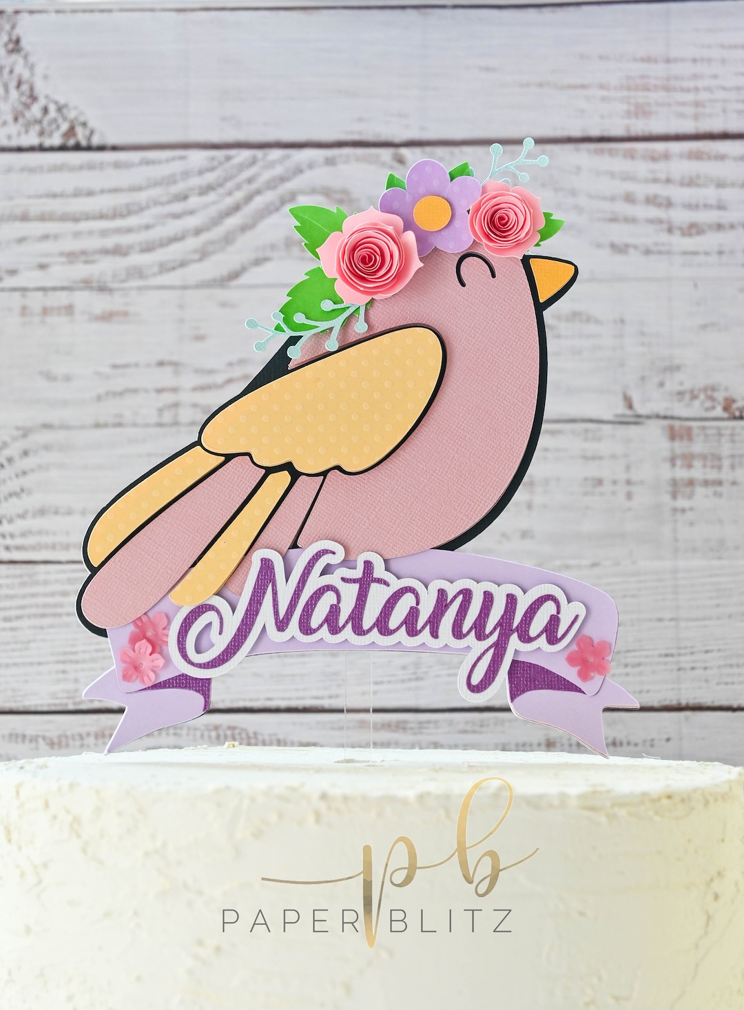 Cute Bird Theme Birthday Cake Topper, Bird Theme Birthday Cake Topper ...