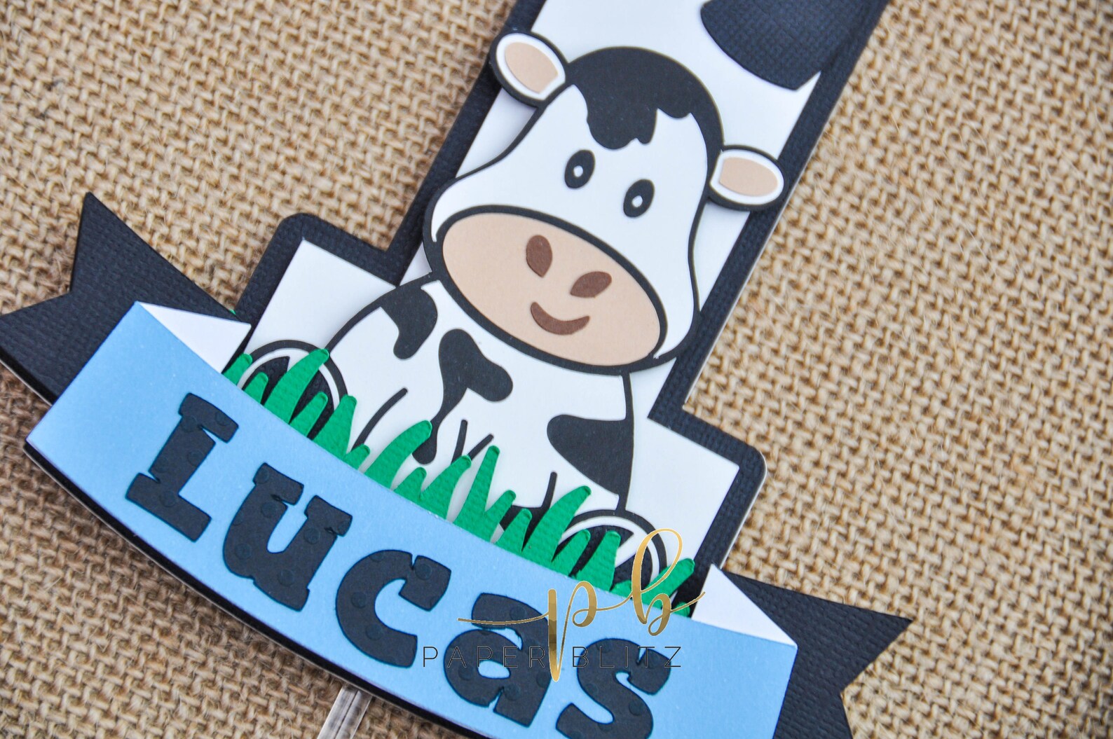 Cow Theme Cake Topper Cow Cake Topper Barn Theme Cake - Etsy