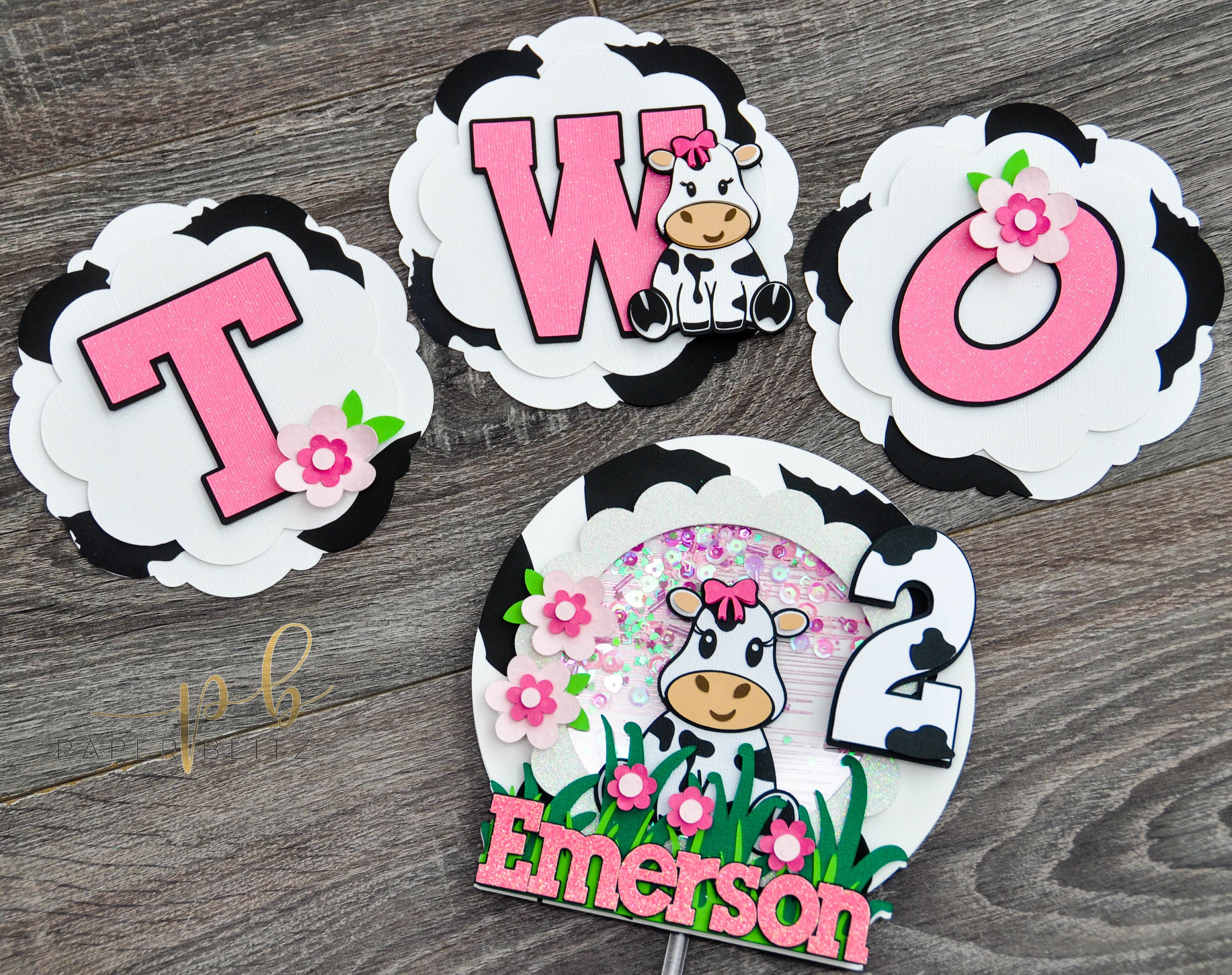 La Vaca Lola Theme Banner and Cake Topper La Vaca Lola Theme | Etsy