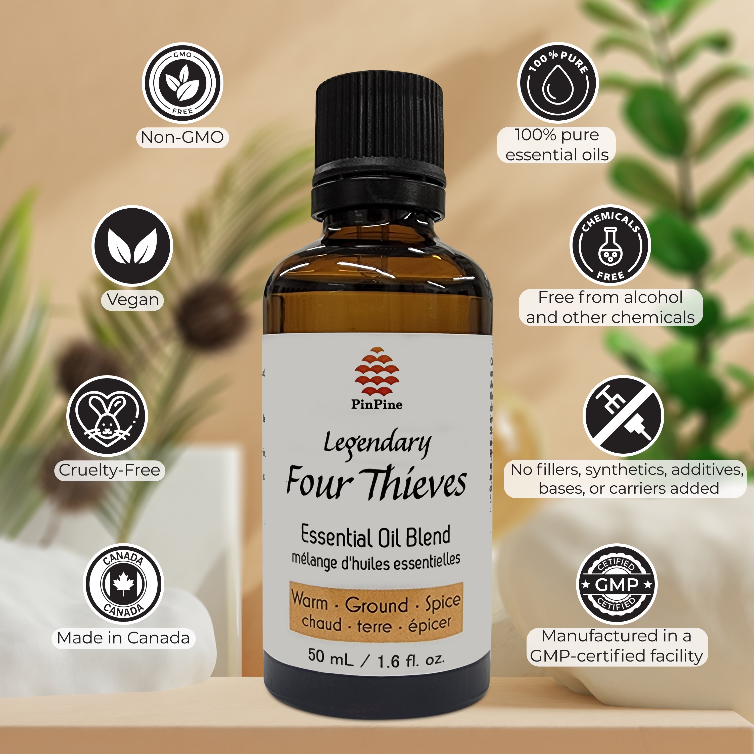 Legendary Four Thieves Essential Oil Blend Premium Quality for ...