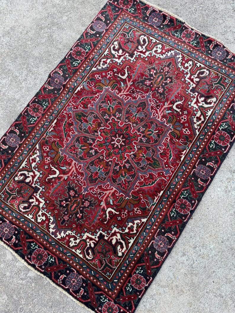 Henry 3x5 Vintage Persian Wool Rug - Etsy
