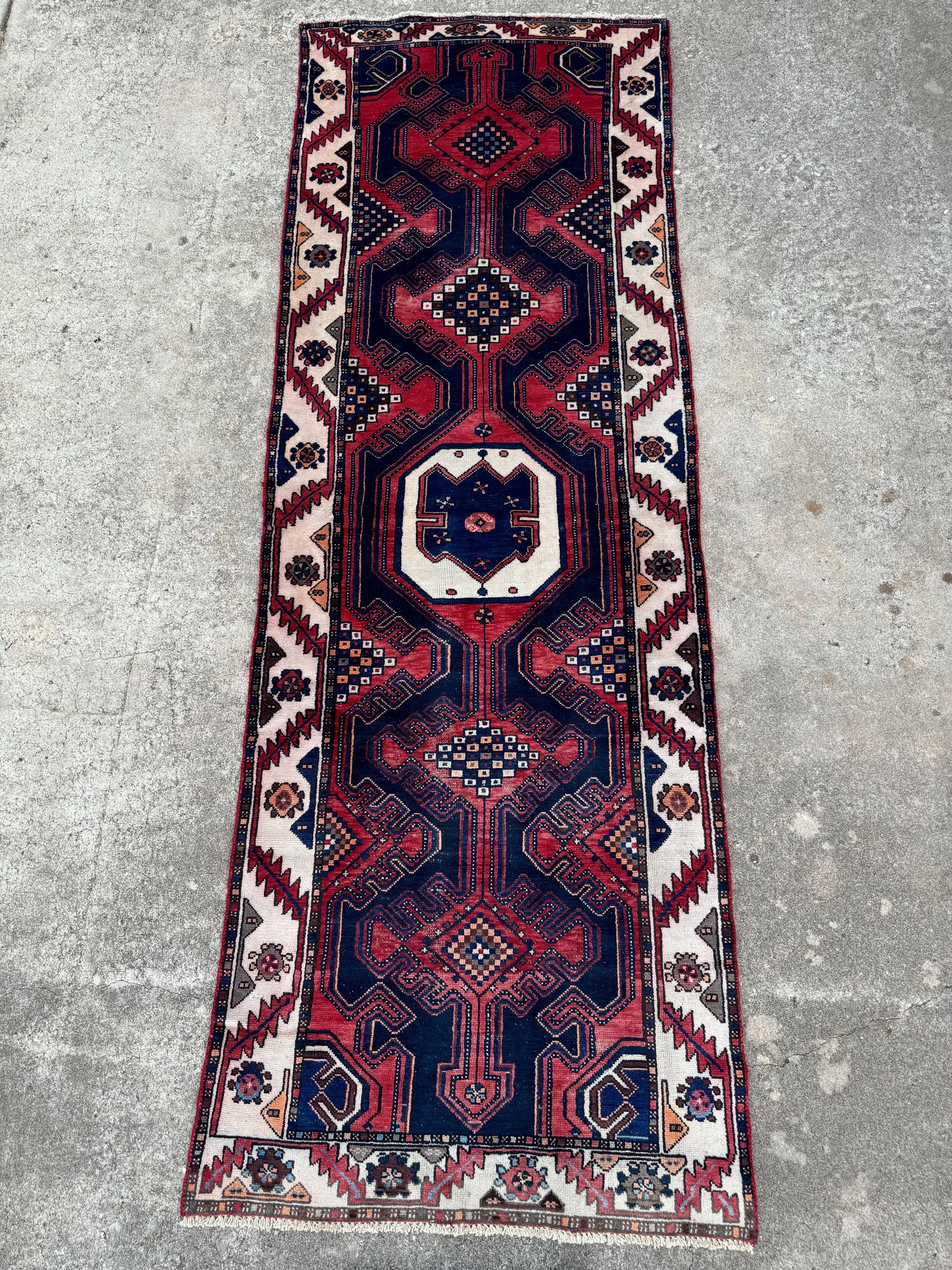 Richard - 3x10 Vintage Persian Wool Runner - Etsy