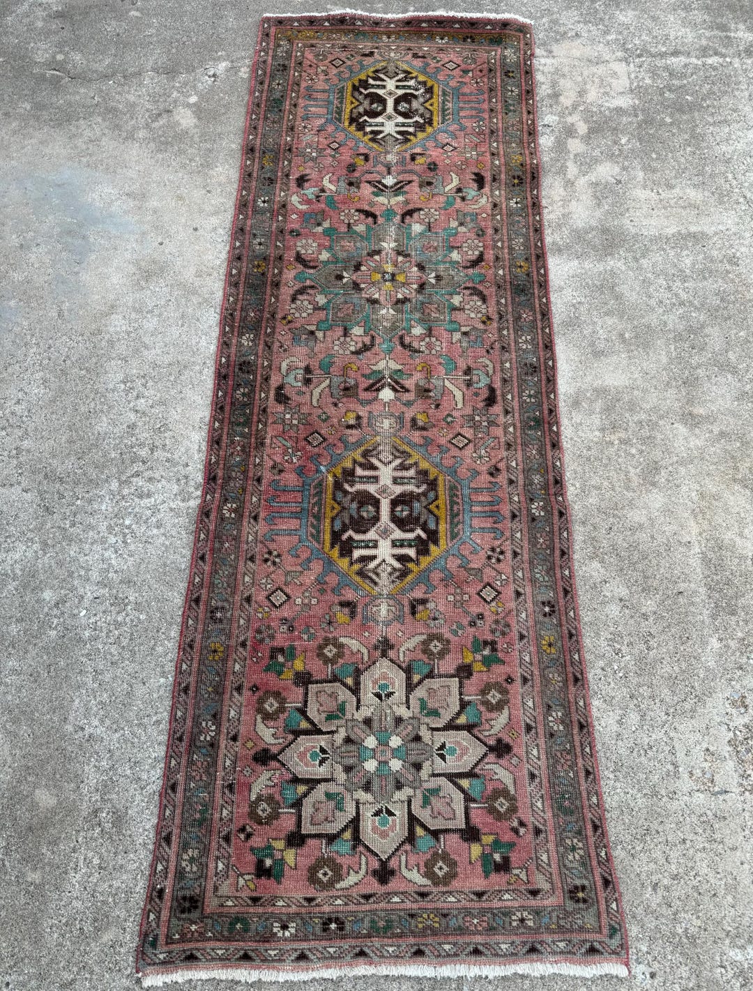 Perry - 3x9 Vintage Persian Wool Runner - Etsy