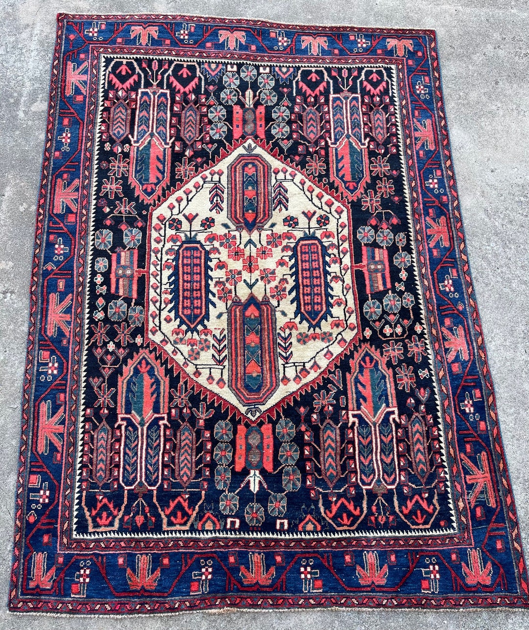 Bentley 5x7 Vintage Persian Wool Rug - Etsy