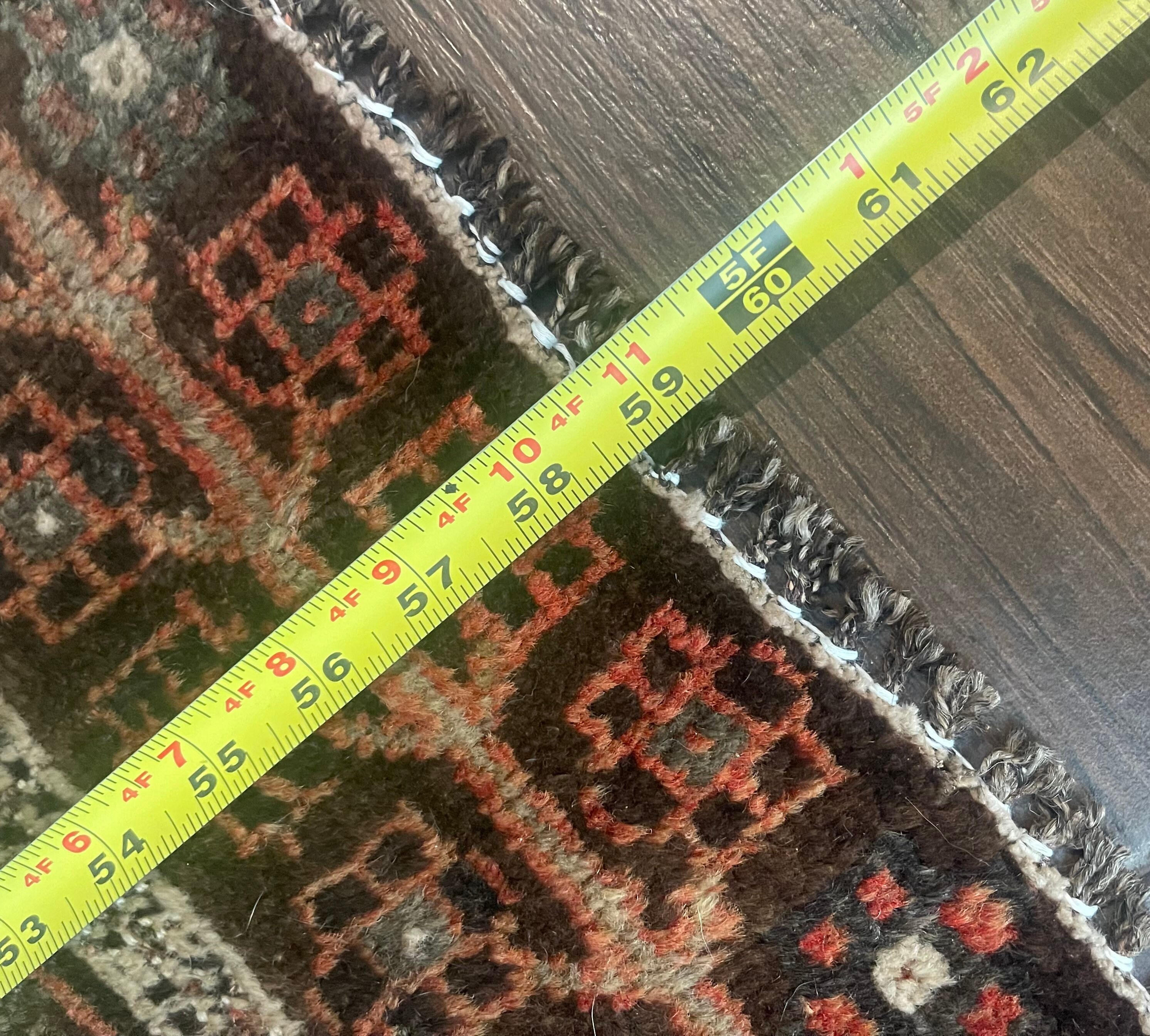 Tyler 4x5 Vintage Persian Wool Accent Rug - Etsy