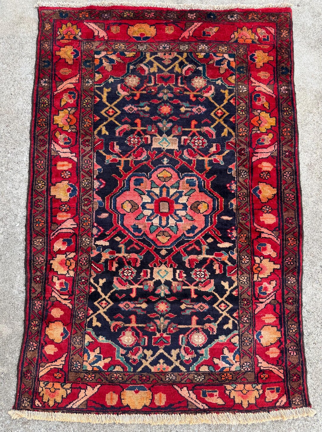 Ned - 3x5 Vintage Persian Wool Rug - Etsy
