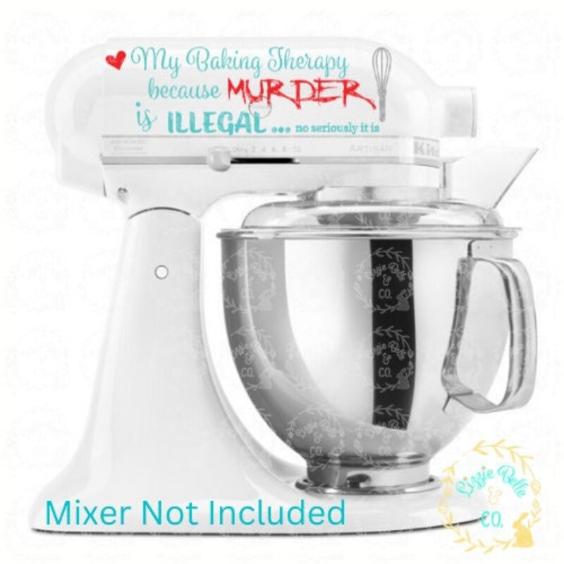 Stand Mixer Decal - Etsy