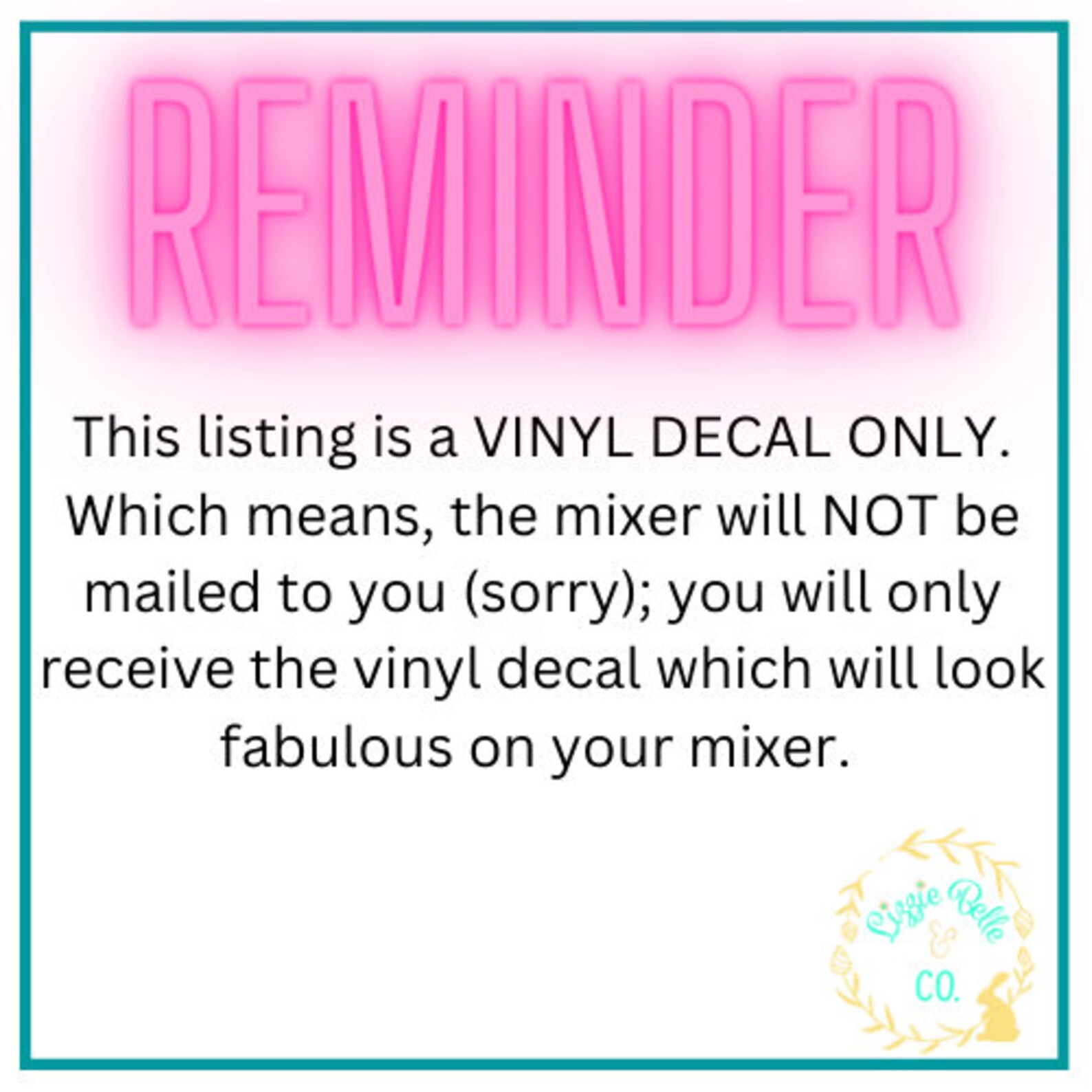 Kitchenaid Mixer Decal | Vinyl Decal | Funny Baker Gift | Baking ...