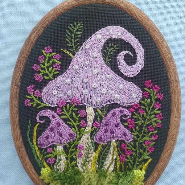 Mushroom Embroidery - Etsy UK