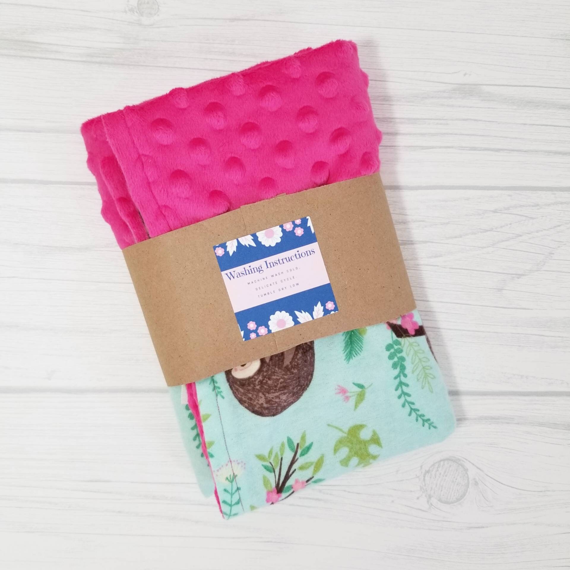 Hanging sloth baby lovey blanket. Sloth baby shower gift. | Etsy