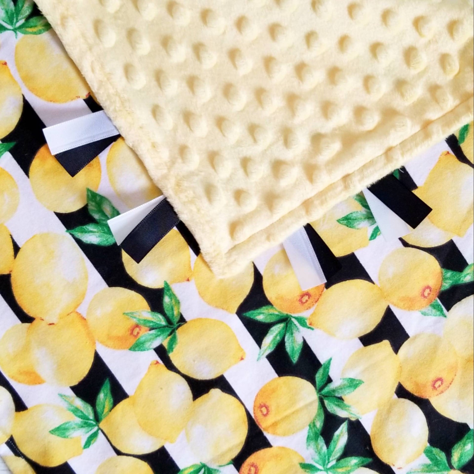 Lemon Lovey Blanket. Lemon Baby Shower Gift. READY TO SHIP - Etsy