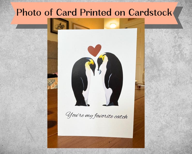 Penguin Anniversary Card | Funny Pun Love Greeting (digital Download ...
