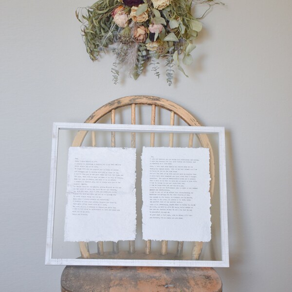 Wedding Vows Framed - Etsy
