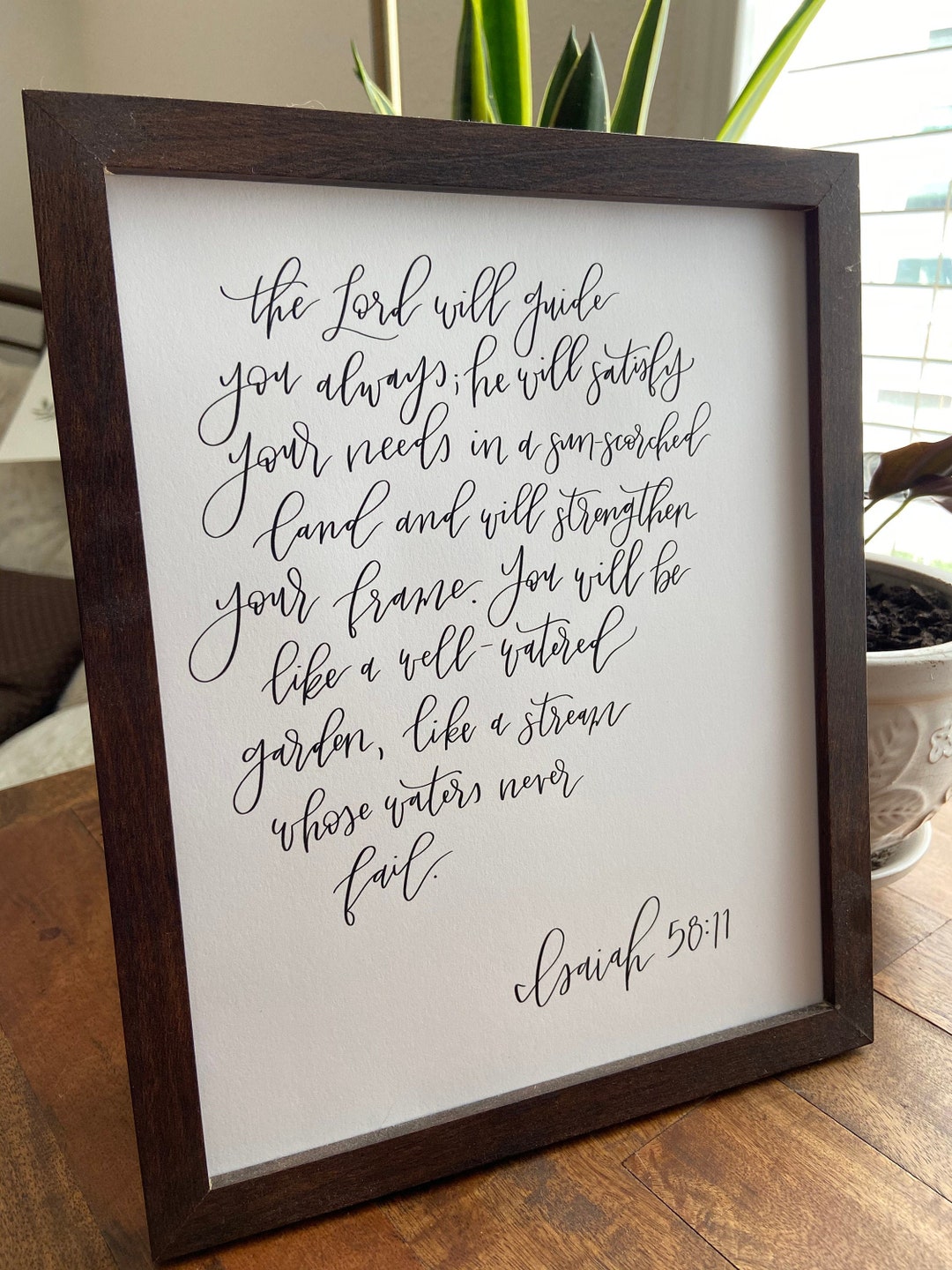Custom Calligraphy Print - Etsy