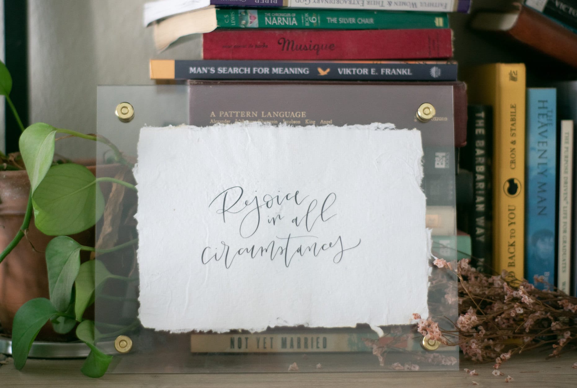 Custom Calligraphy Print on Handmade Paper - Etsy