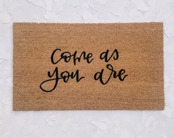 Come as You Are Doormat - Etsy