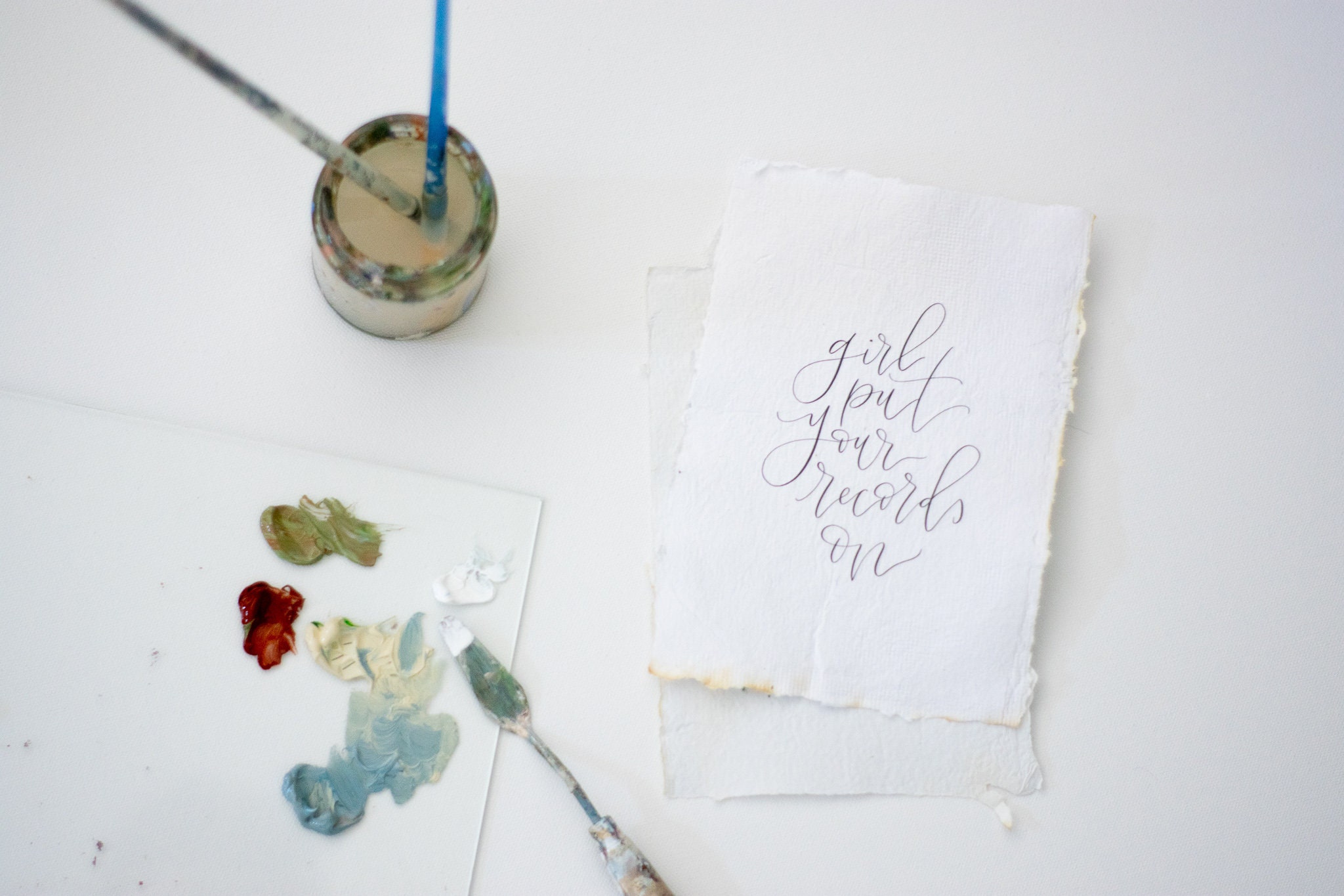 Custom Calligraphy Print on Handmade Paper - Etsy