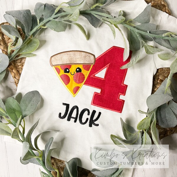 Pizza Birthday Party Shirt - Etsy