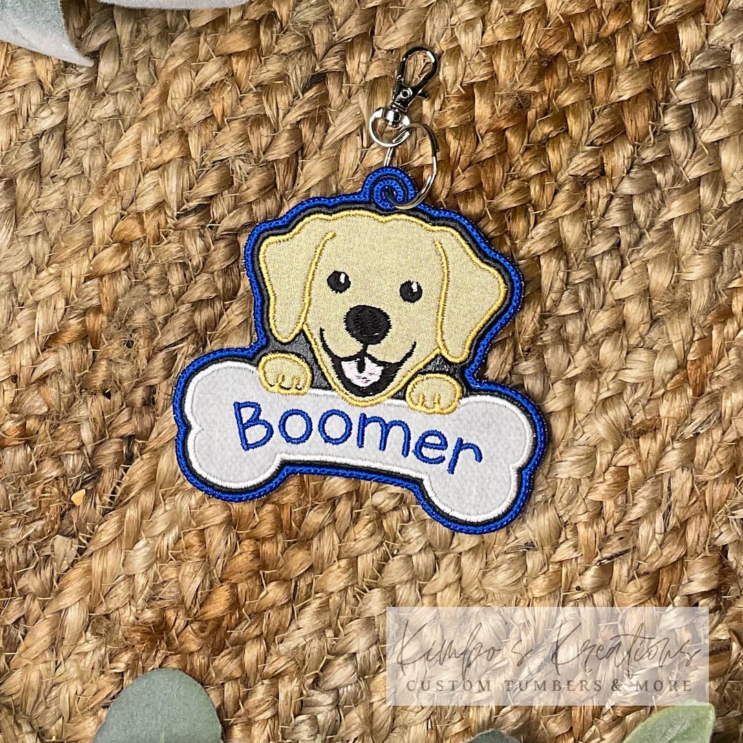 Custom Yellow Lab Backpack Tags - Personalized Name Tags for Kids ...