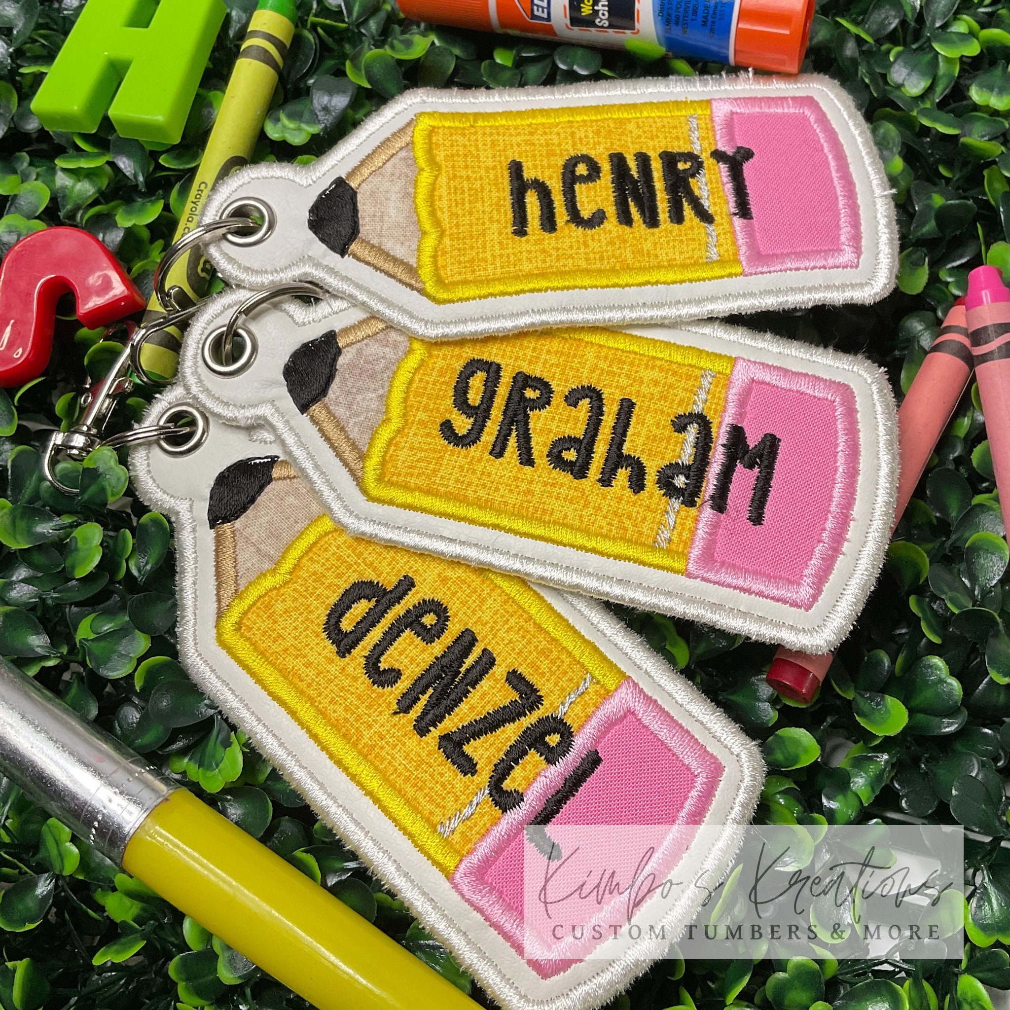 Embroidered Leather Backpack Tag Pencil Bag Tag Back To Etsy embroidered-leather-backpack-tag-pencil-bag-tag-back-to-etsy