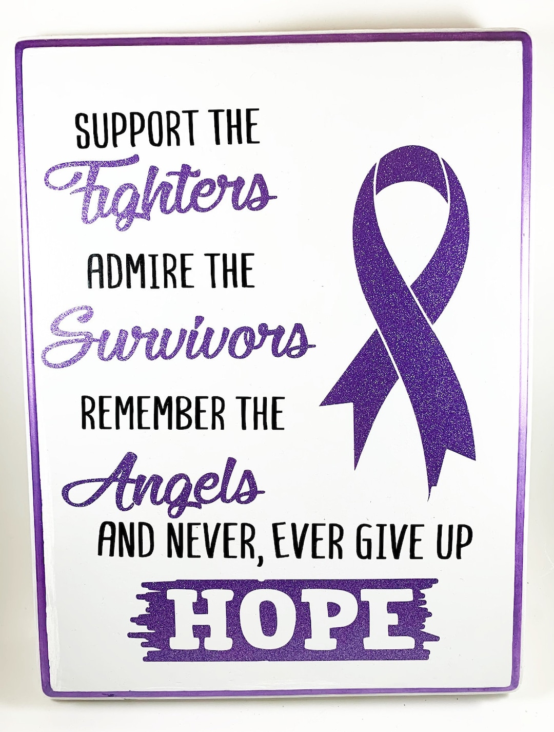 Cancer Awareness Fighters Survivors Angels HOPE Unique Presents ...