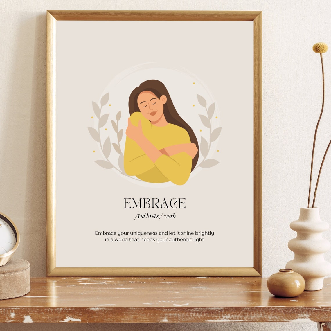 Embrace Digital PDF Download Printable Art for Self-acceptance and ...
