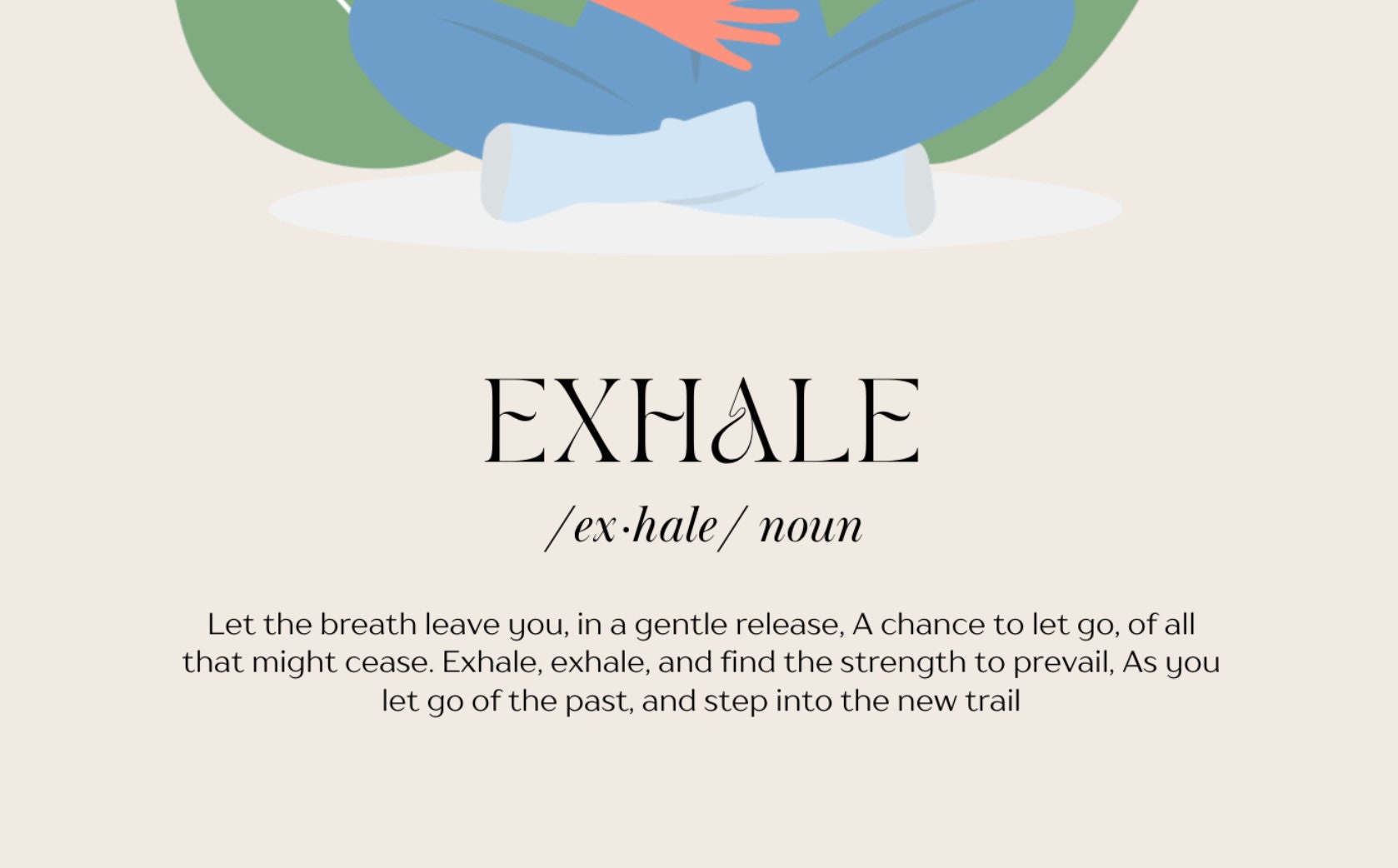 Inhale - Exhale | Printable Positive Mental Health Prints | Modern ...