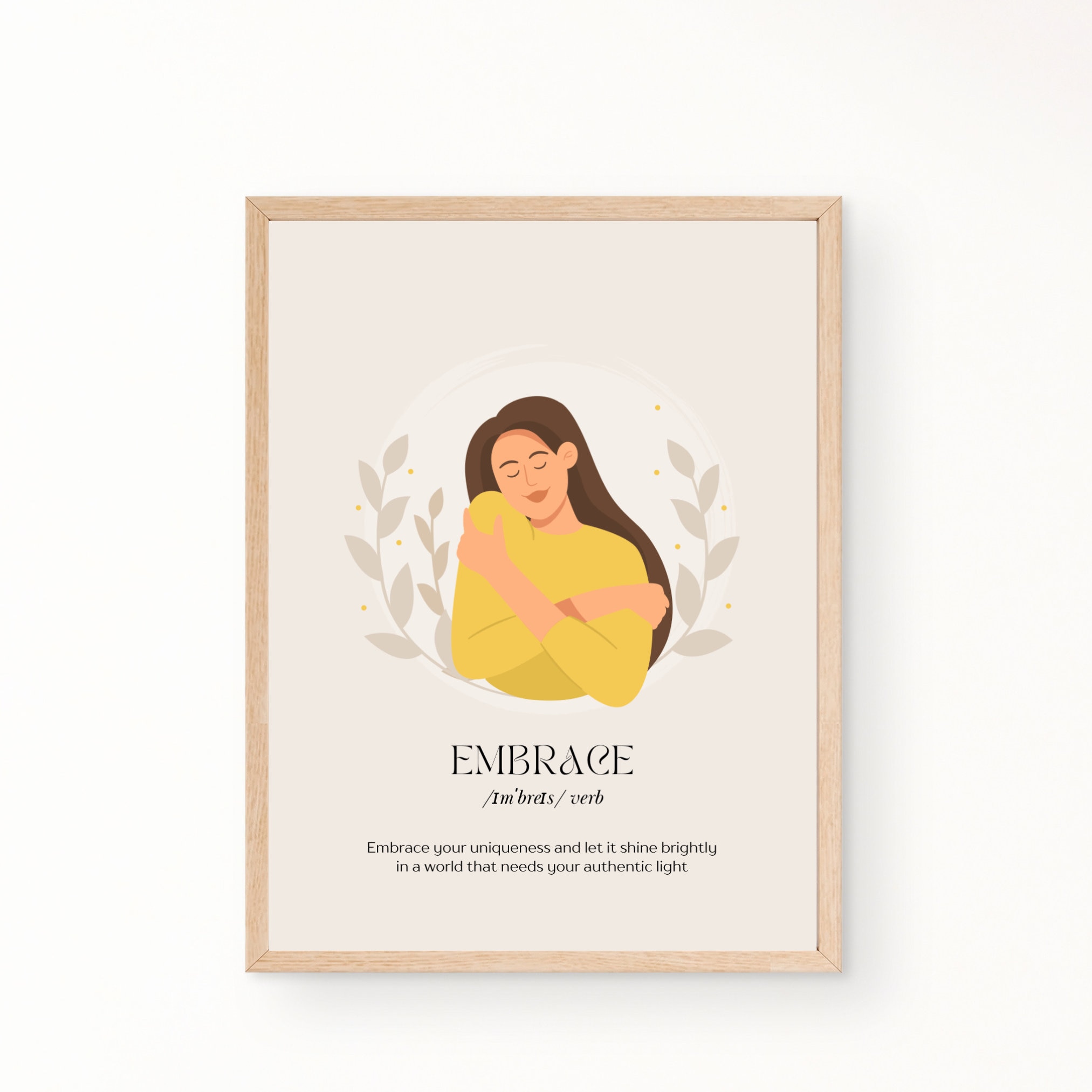 Embrace Digital PDF Download Printable Art for Self-acceptance and ...