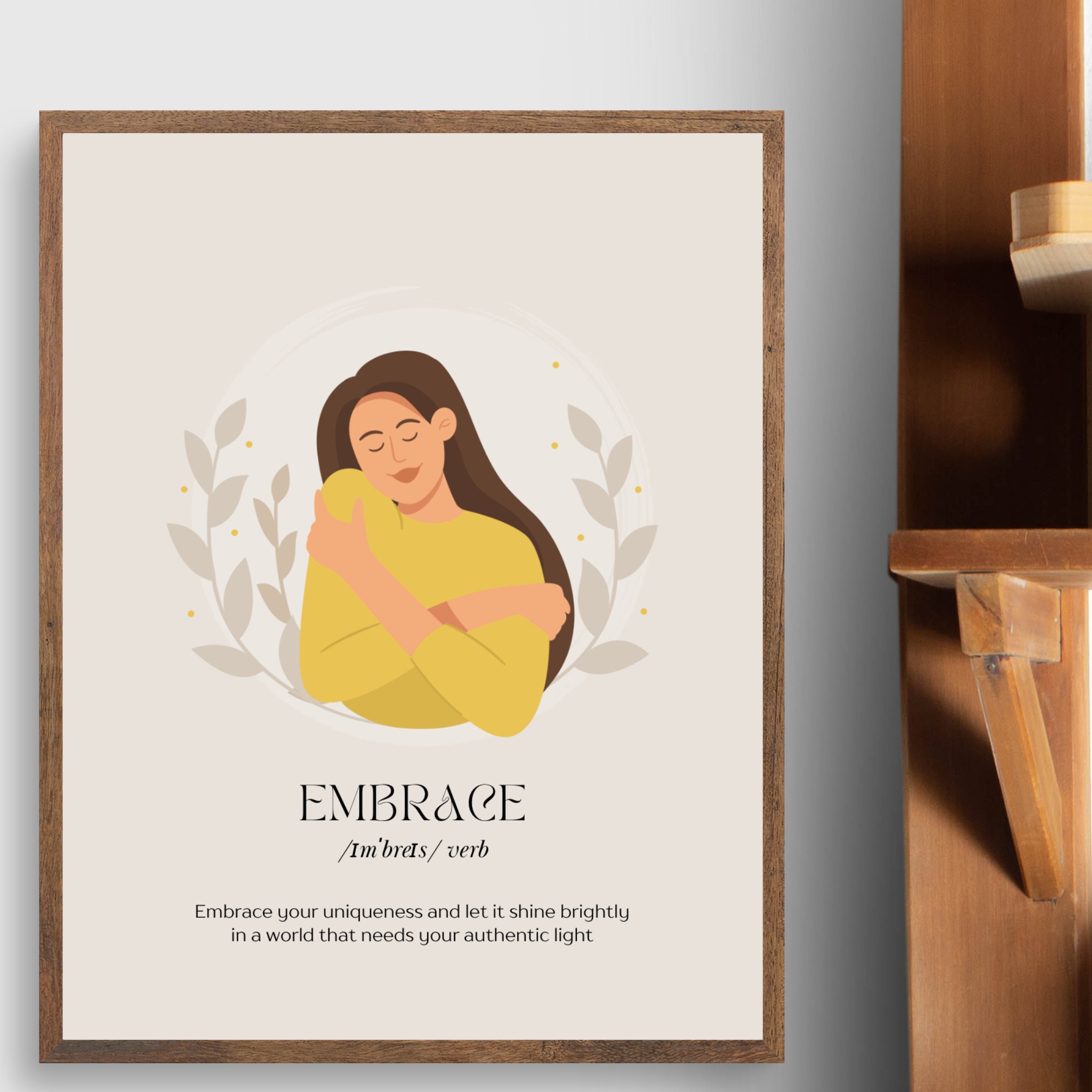 Embrace Digital PDF Download Printable Art for Self-acceptance and ...