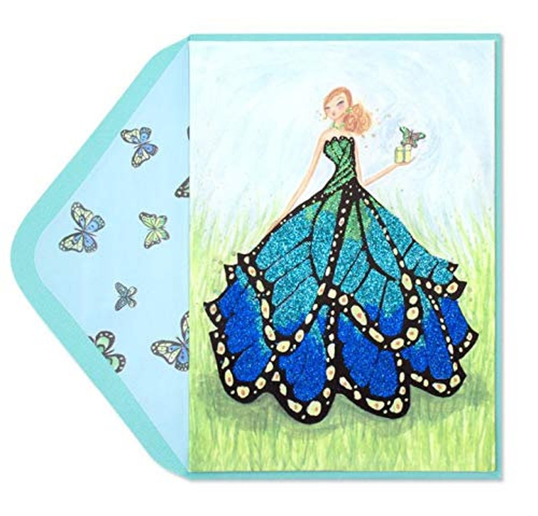 Papyrus Birthday Cards Butterfly Girl Bella Pilar 1 EA - Etsy