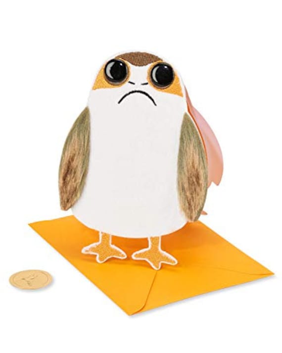 Papyrus Star Wars Birthday Card Porg | Etsy