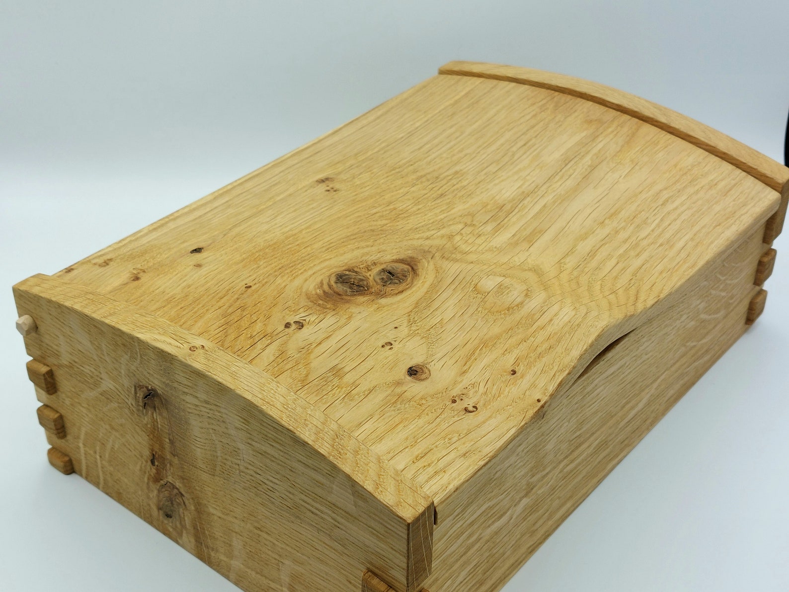 Oak Memory Keepsake Box. Handmade Oak Jewellery Chest With Dovetail ...