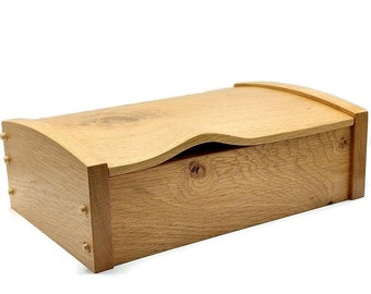 Oak Memory Keepsake Box. Handmade Oak Jewellery Chest With Dovetail ...