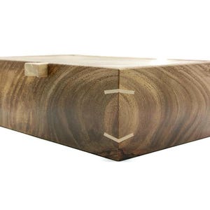 Wood Keepsake Box. Handcrafted Elm and Sycamore Jewellery Box. One of A ...