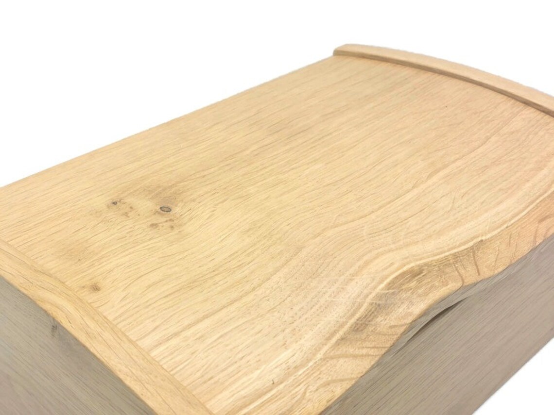 Oak Keepsake Box. Handmade Oak Wood Jewellery Box. Suede Lined Men's ...