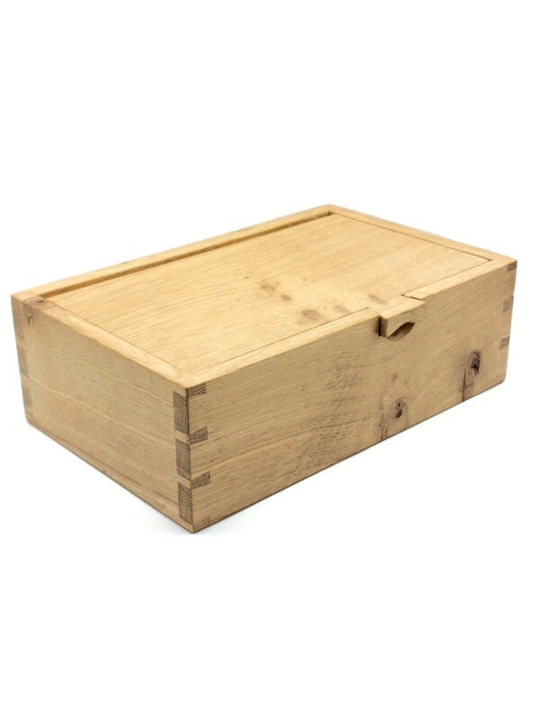Oak Keepsake Box. Handmade Oak Wood Jewellery Box With Dovetails ...