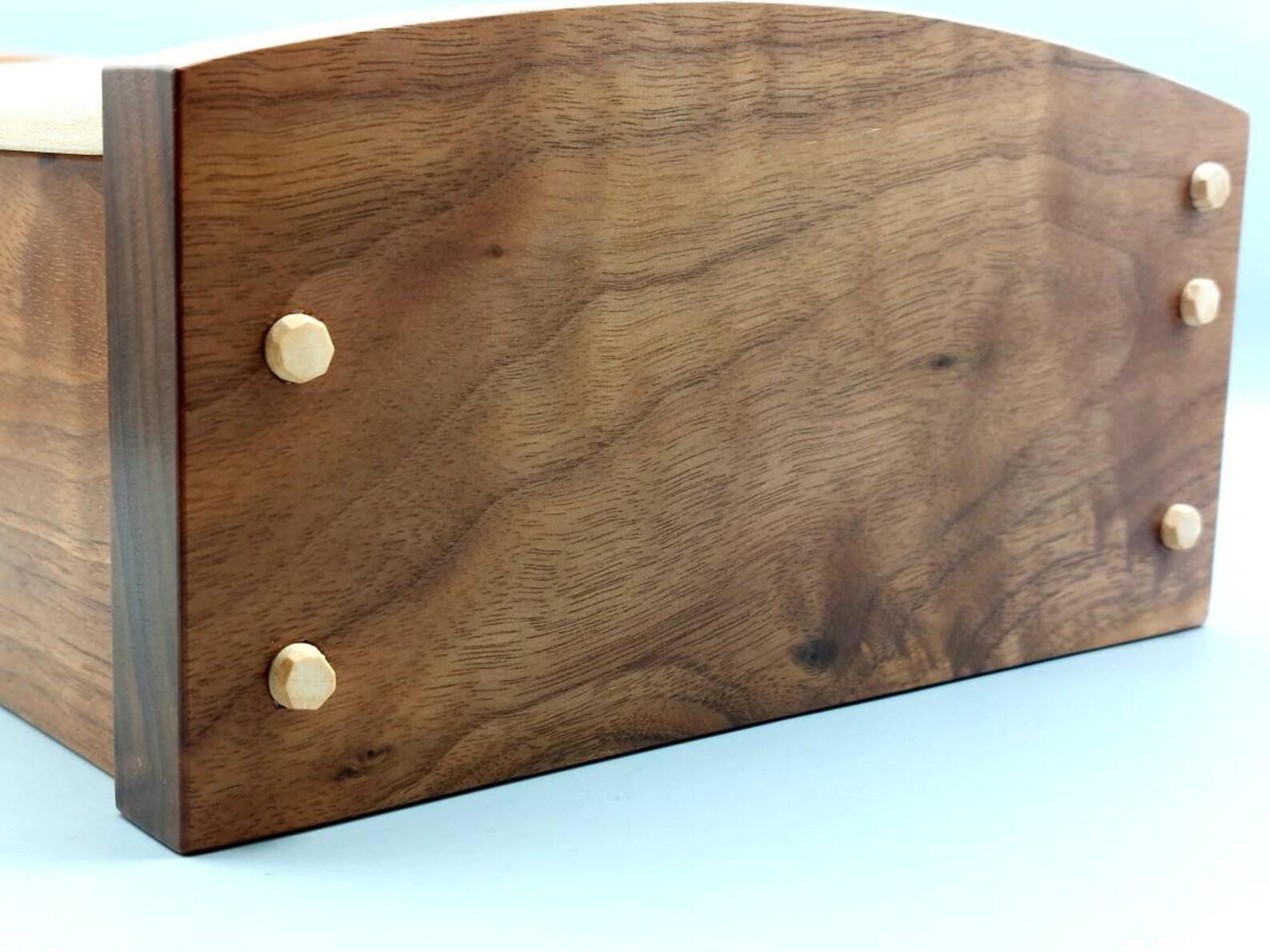 Walnut Keepsake Box. Handmade Walnut and Sycamore Jewellery - Etsy