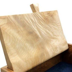 Wood Keepsake Box. Handcrafted Elm and Sycamore Jewellery Box. One of A ...