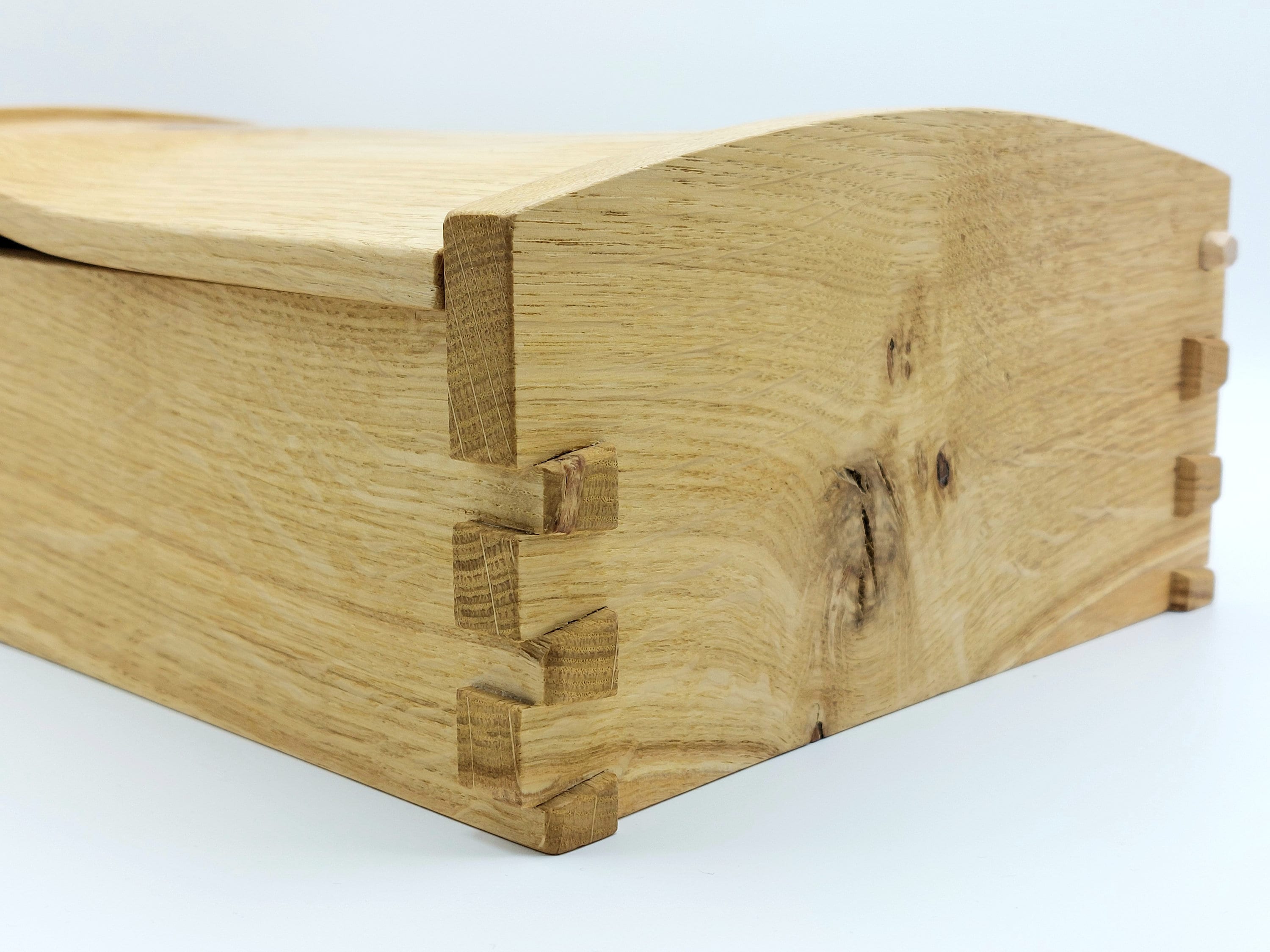 Oak Memory Keepsake Box. Handmade Oak Jewellery Chest With Dovetail ...